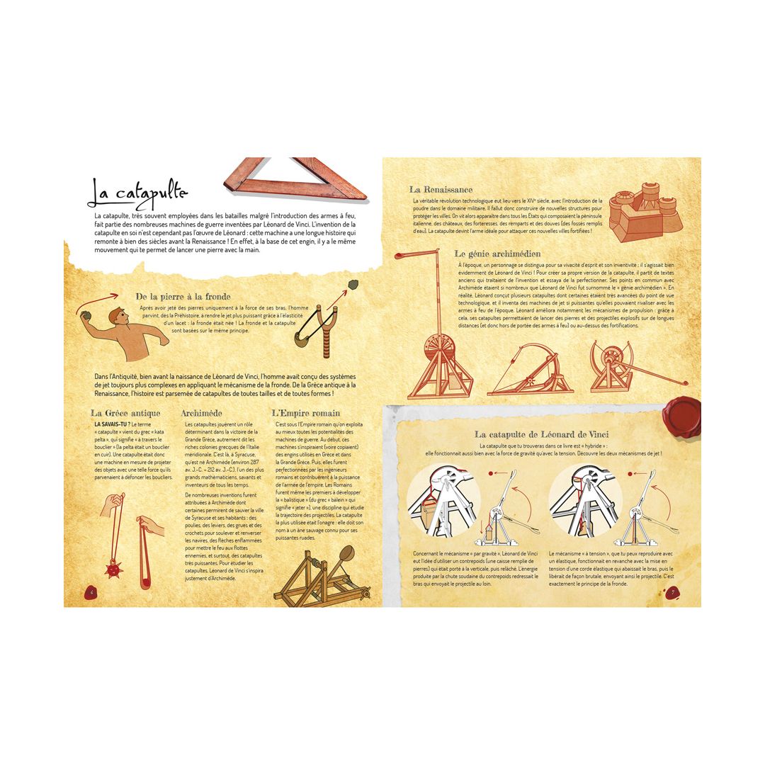 Coffret Les machines de Léonard de Vinci • Nature & Découvertes Suisse