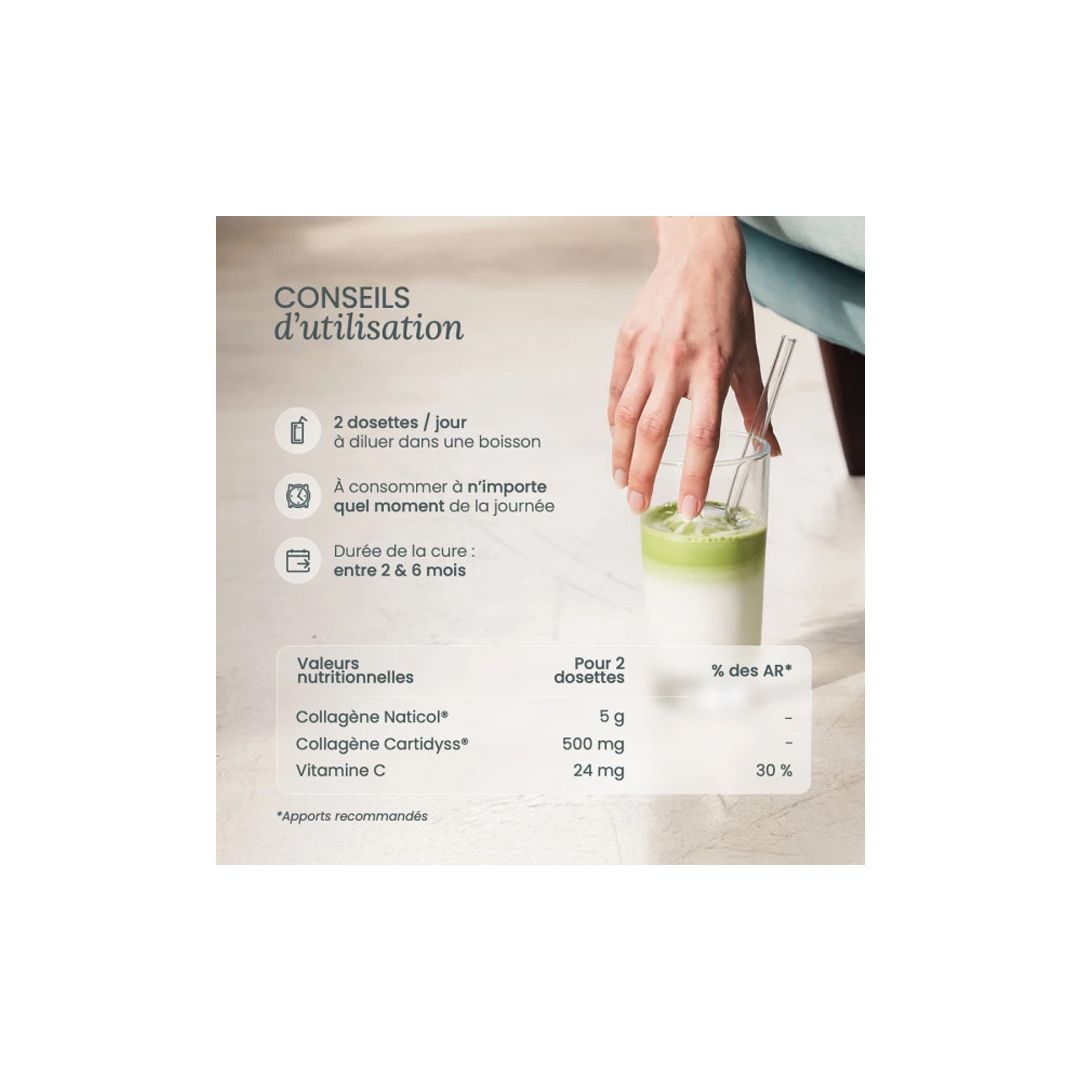 Collagène marin matcha et vitamine C beauté articulation anti-âge Nutri ...