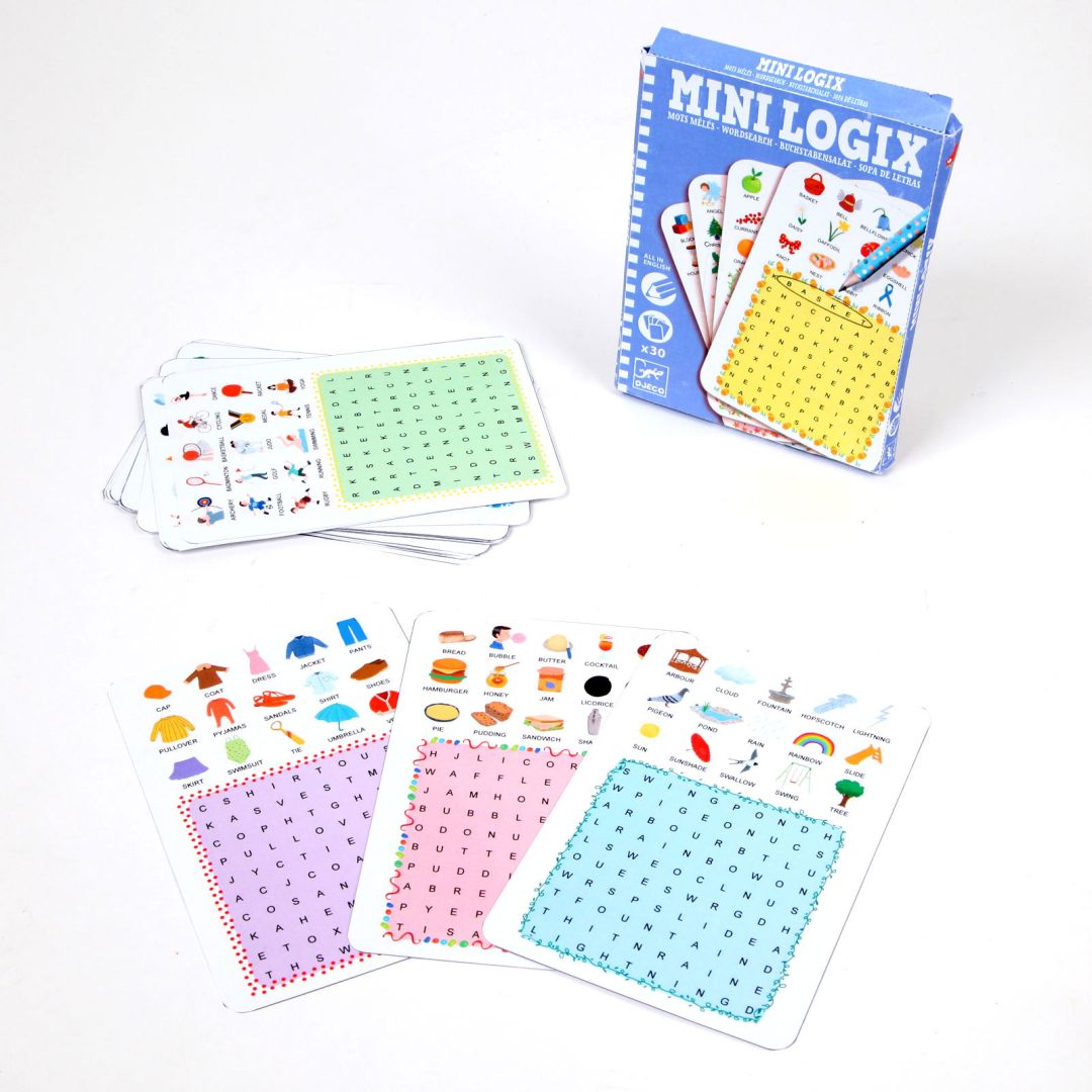 Mini Logix Mots mêlés anglais • Nature & Découvertes Suisse