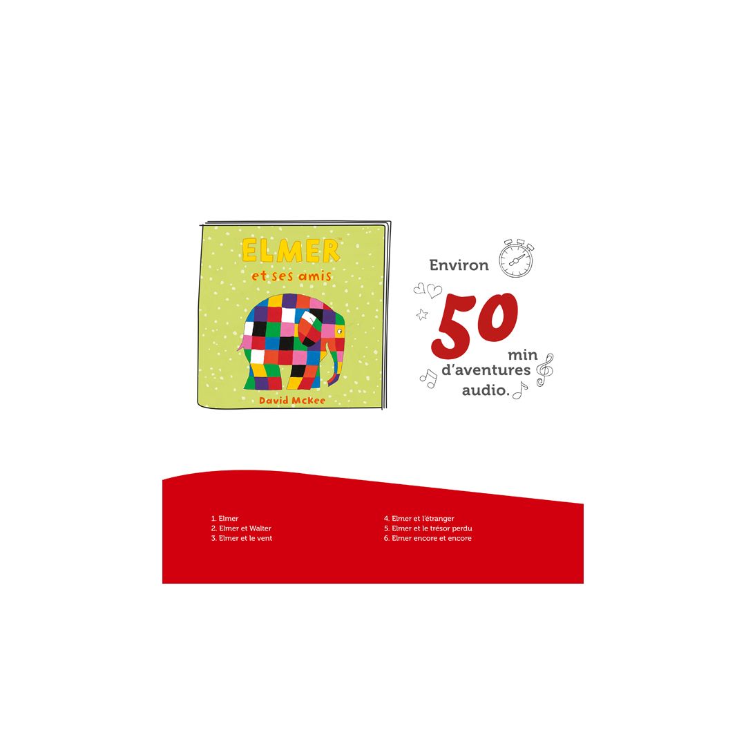 Figurine Tonies Elmer l'éléphant • Nature & Découvertes Suisse