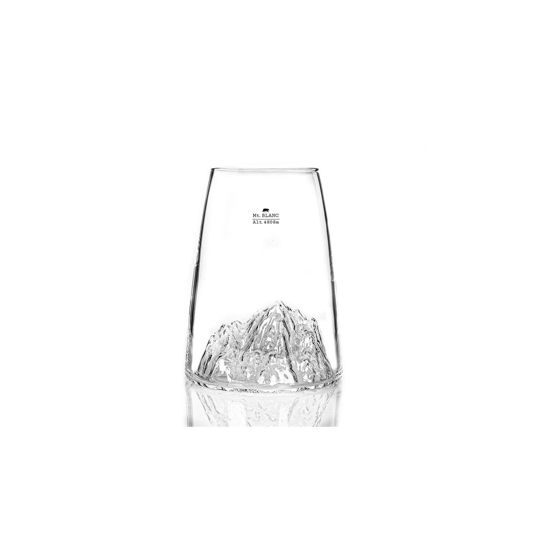 Verre design topographic Mont Blanc • Nature & Découvertes Suisse