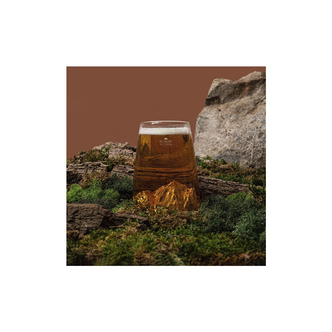 Verre design topographic Mont Blanc • Nature & Découvertes Suisse