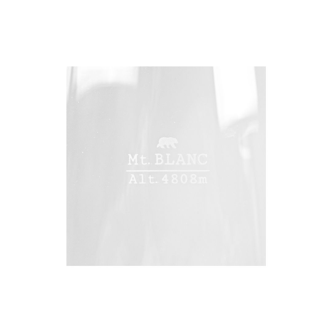 Verre design topographic Mont Blanc • Nature & Découvertes Suisse